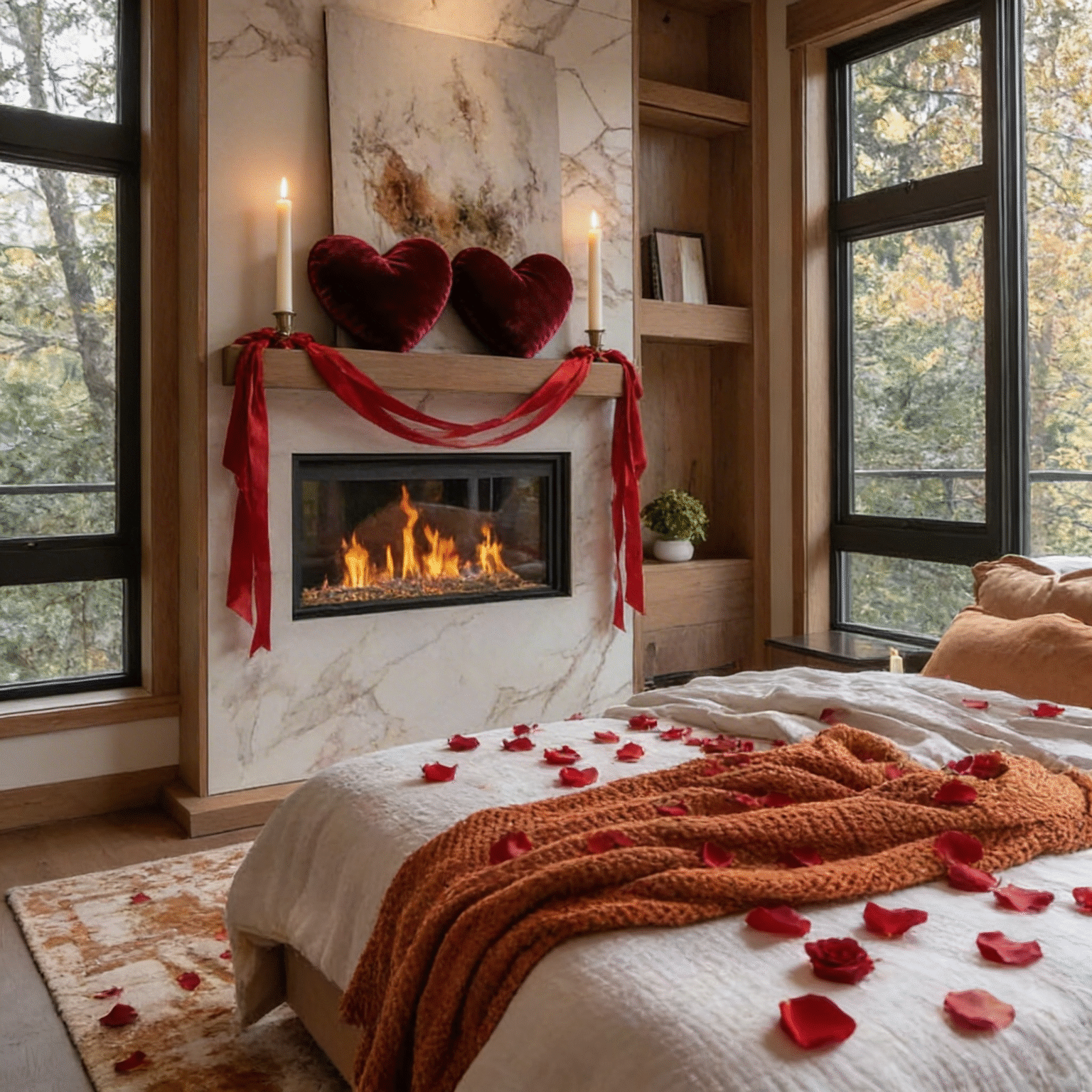 Creative Valentine's Day Decoration Ideas for your Fireplace Mantel